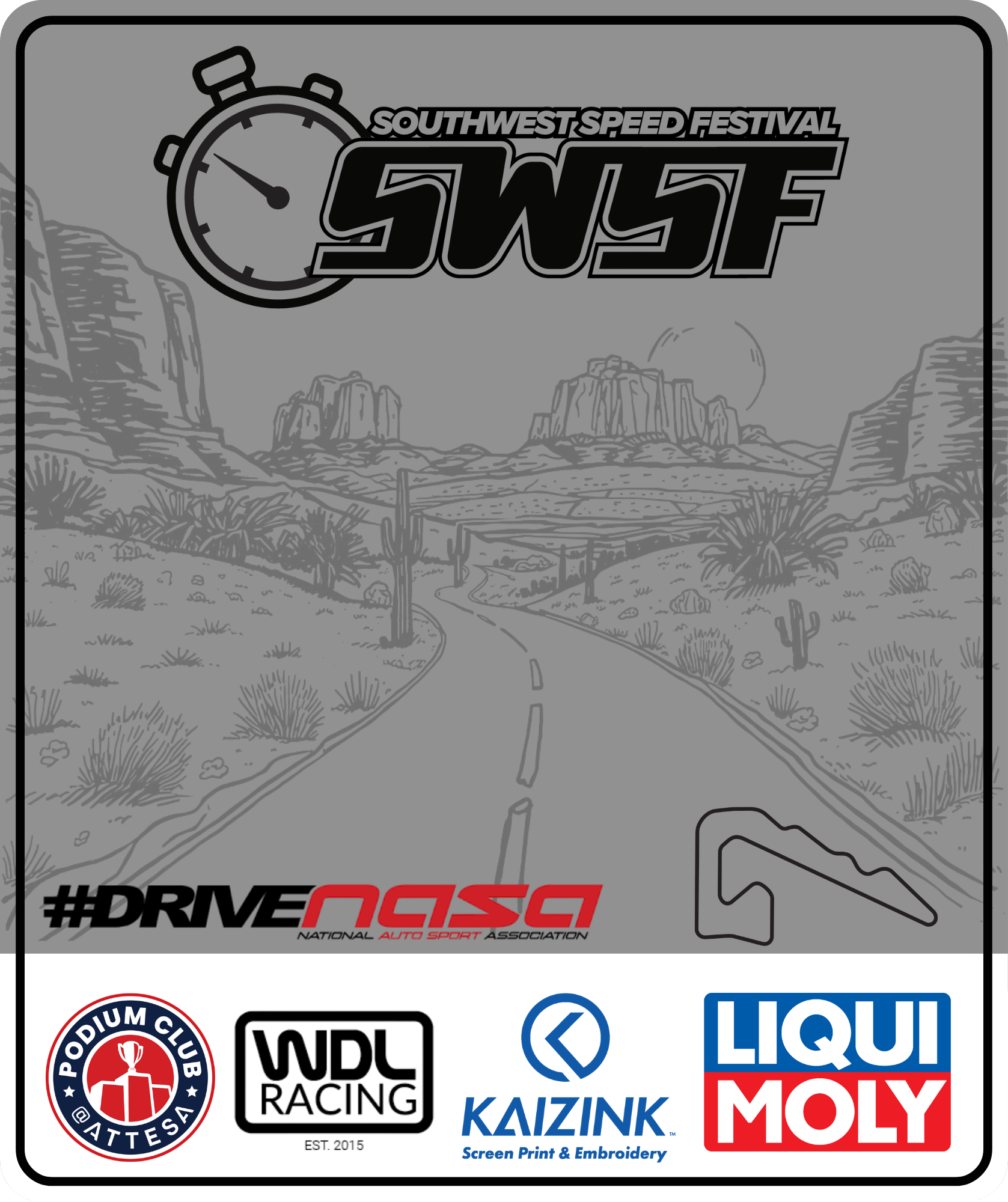 SWSF Number Plate – Southwest Speed Festival